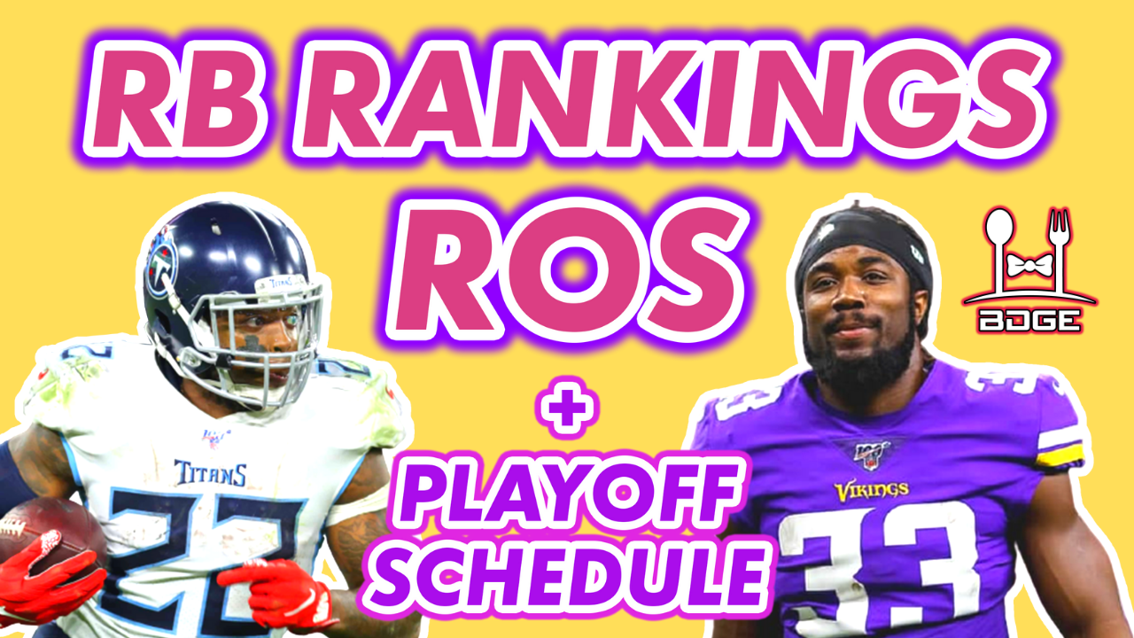 ROS RB Rankings (Week 10) – BDGE